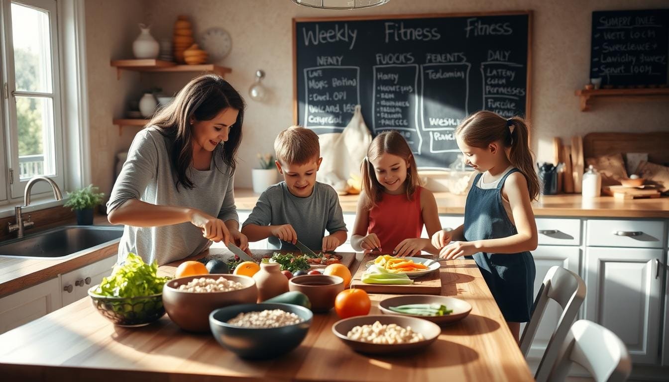 Keep your family healthy with family - Wellness Concept